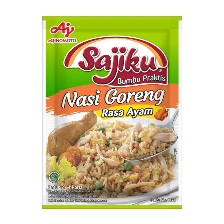 SAJIKU BUMBU SIAP PAKAI NASI GORENG RASA AYAM 20g | Lazada Indonesia