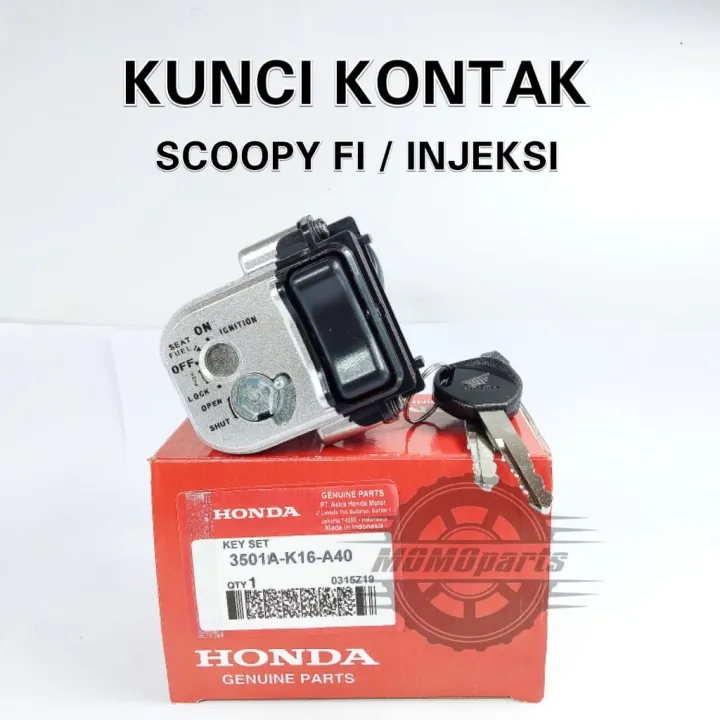 KUNCI KONTAK ASSY SET PLUS TOMBOL JOK HONDA SCOOPY FI STATER KASAR ...