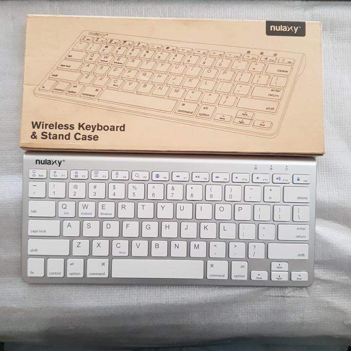 Nulaxy KM13 Wireless Bluetooth Keyboard dengan Sliding Stand Phone Tab ...
