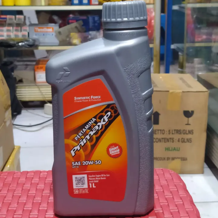 Oli Pertamina PrimaXP API SL SAE 20W-50 1 Liter | Lazada Indonesia