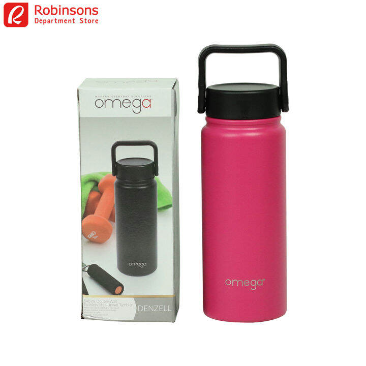 Omega Doublewall Insulated Bottle Denzell 540ml (Pink) | Lazada PH