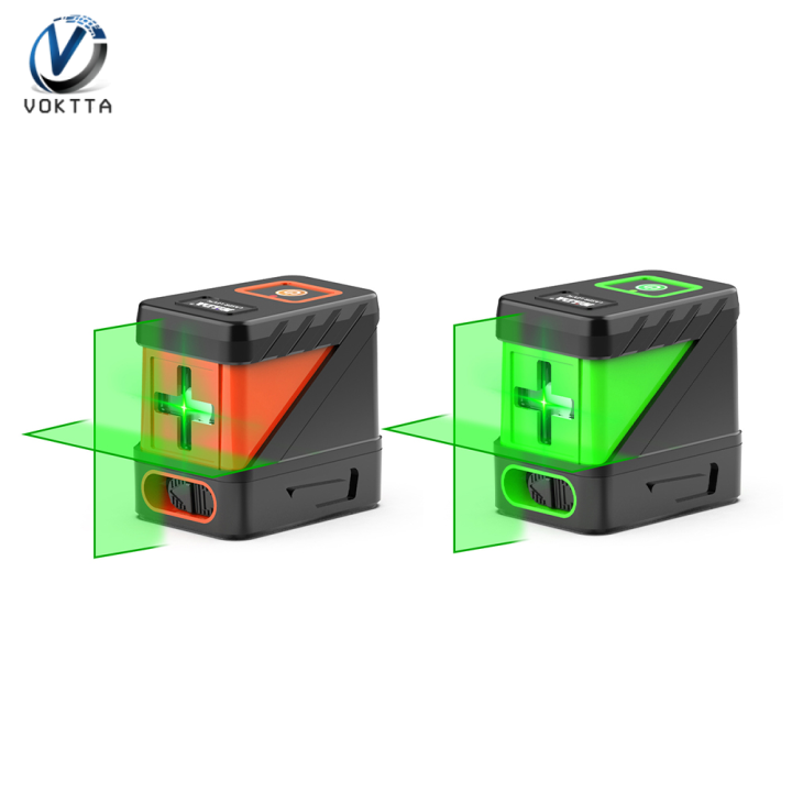 VOKTTA Portable Mini Laser Level Self-leveling Green Beam Outdoor Cross ...
