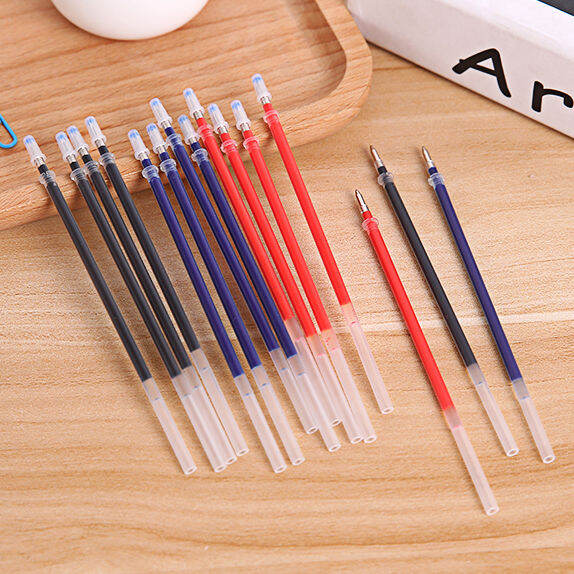 10Pcs/Lot Gel Pen Refill 0.5mm Neutral Pen Refill Red Blue Black Ink ...