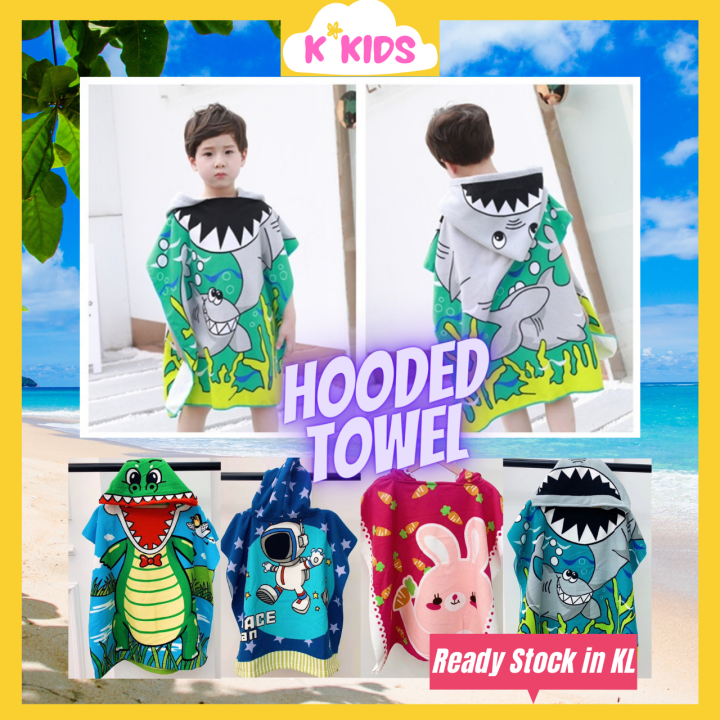 Kids Hooded Towel Kartun Tuala Budak Kids Beach Towel Kanak Kanak Baby ...