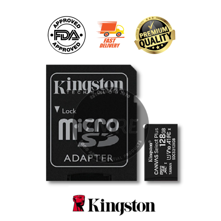 Kingston Canvas Select Plus 128GB microSD Card SDCS2 (32GB/64GB/128GB) | Lazada PH