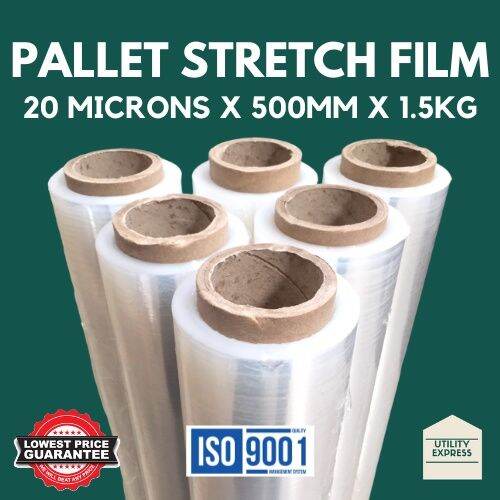【COD】 Pallet Stretch Film 1.5 Kg x 500mm (width) 20 microns Jack Wrap ...