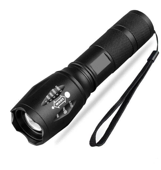 ORIGINAL Taclight Flashlights 5 Modes Zoom Function Set Tactical ...