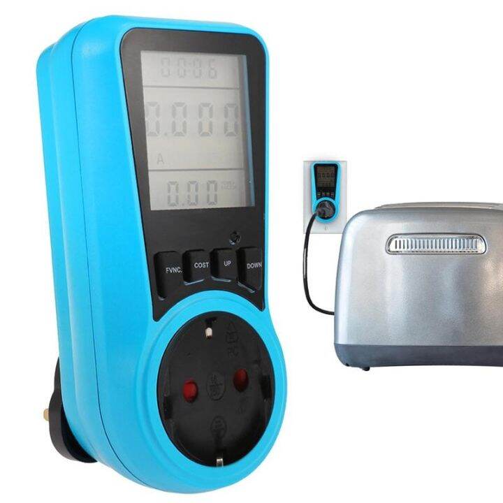 Watt Meter Plug Power Consumption Monitor Electricity Monitoring Device ...
