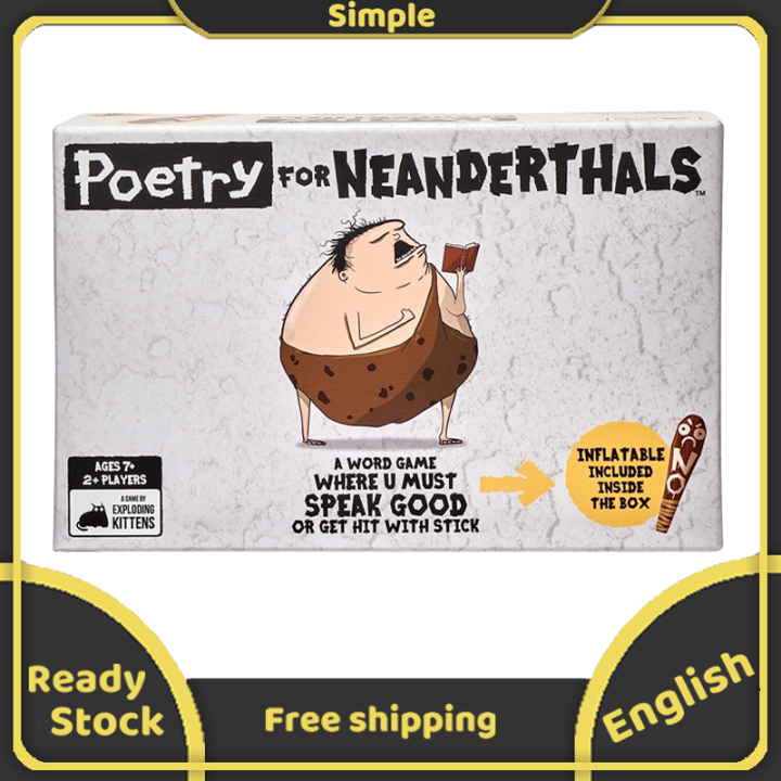 Poetry for Neanderthals Exploding Kittens Board Game | Lazada