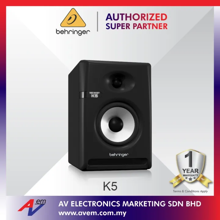 BEHRINGER K5 Audiophile Bi-Amped 5" Studio Monitor with Advanced ...