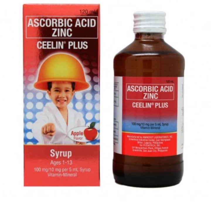 Ceelin Plus Ascorbic Acid + Zinc Syrup 120 mL | Lazada PH