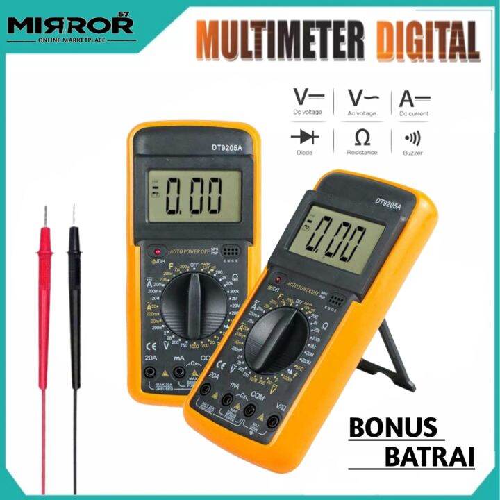 Alat Ukur Digital Multimeter Multitester Digital Menggunakan Suara ...