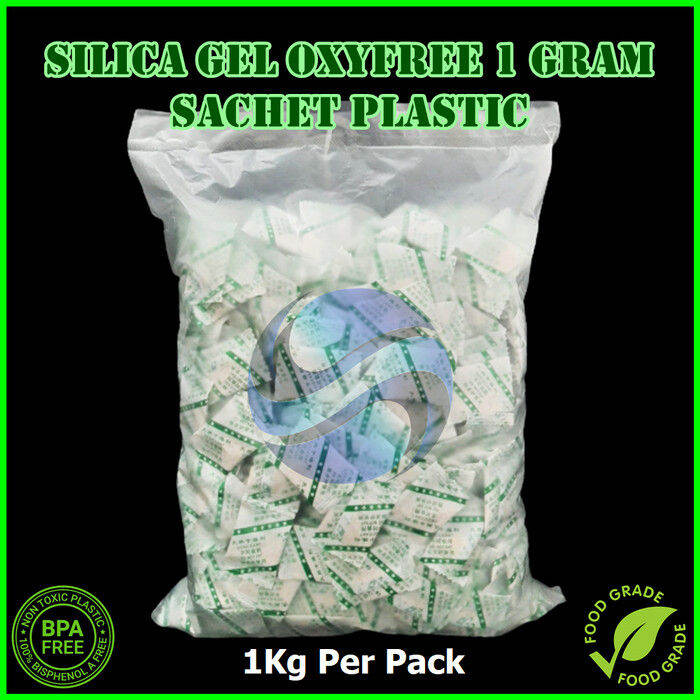 Silica Gel Oxyfree sachet 1gr kemasan 1kg per pack | Lazada Indonesia