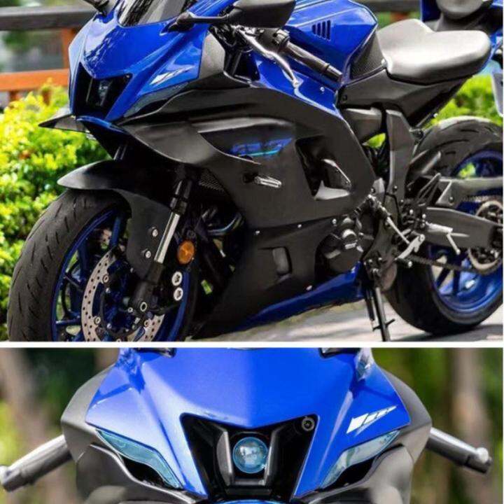 ปีกลมคงที่สำหรับรถจักรยานยนต์ยามาฮ่า YZF-R7 YZF R7 R 7 2021 2022 2023ปีกลมกระจกหน้ารถแอโรไดนามิก ...