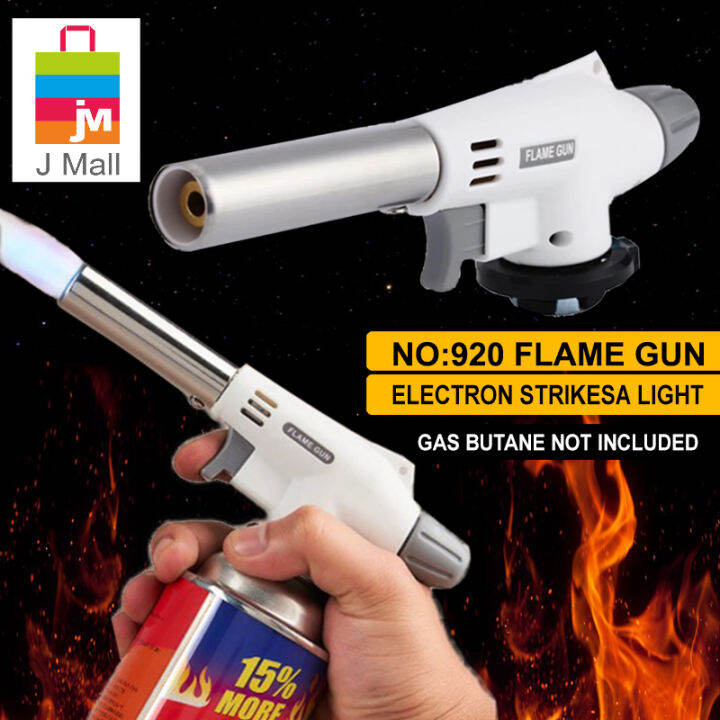 J MALL FLAME GUN MULTIPURPOSE PORTABLE BUTANE GAS TORCH CAMPING NO.920 ...