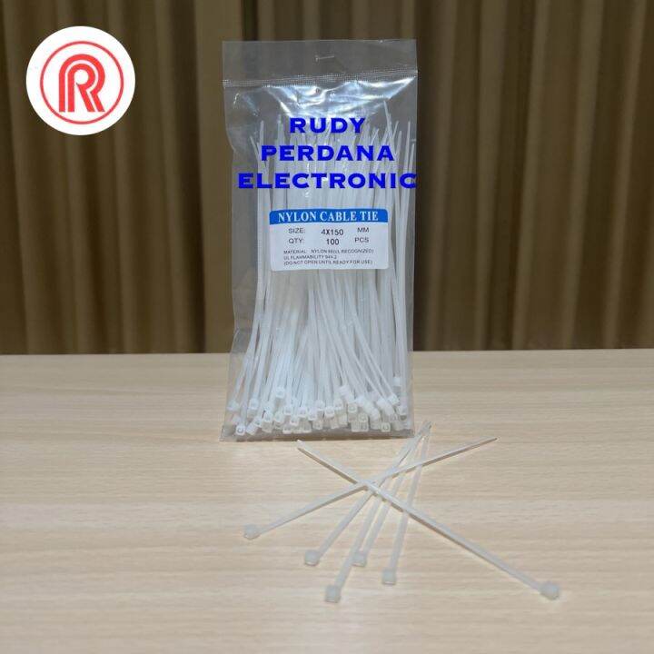 NYLON CABLE TIE KABEL TIES NILON 4x150MM 4 x 150 MM 15 CM | Lazada ...