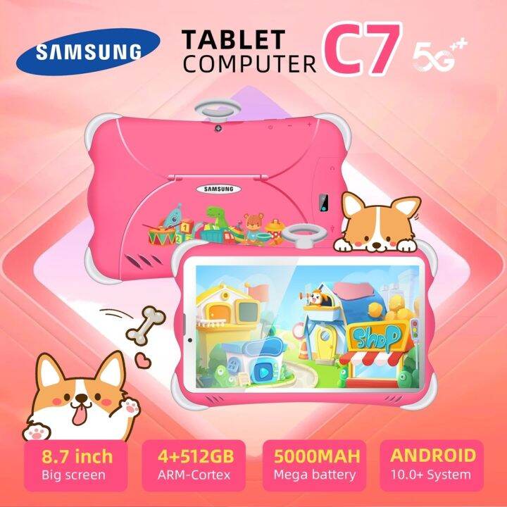 ∈ Samsung Tablet for kids C7/C8 12GB 512GB Big Screen Online Courses ...