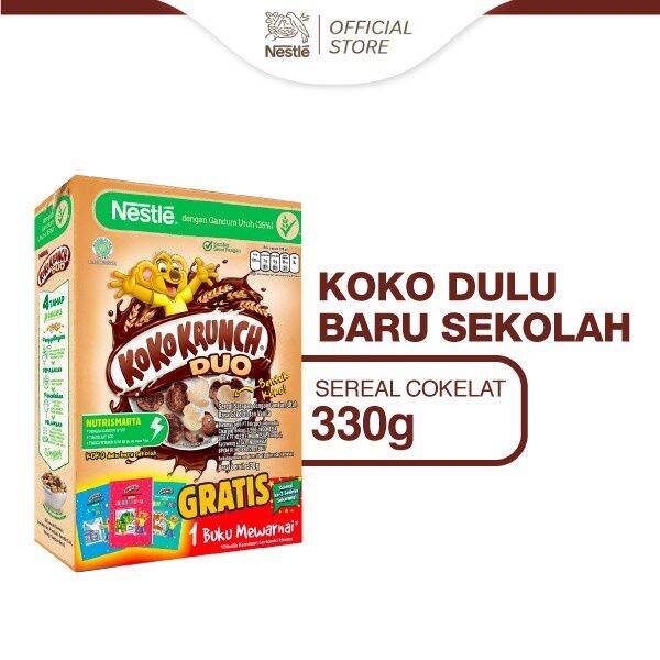 Nestlé KOKO KRUNCH Duo Sarapan Sereal Coklat Box 330g | Lazada Indonesia