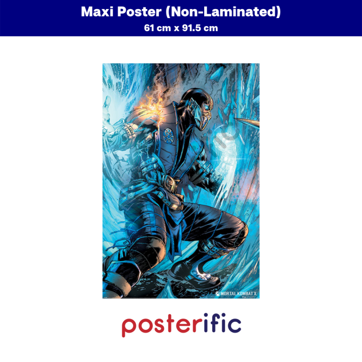 Mortal Kombat (Sub Zero) - Poster (61 cm X 91.5 cm) | Lazada