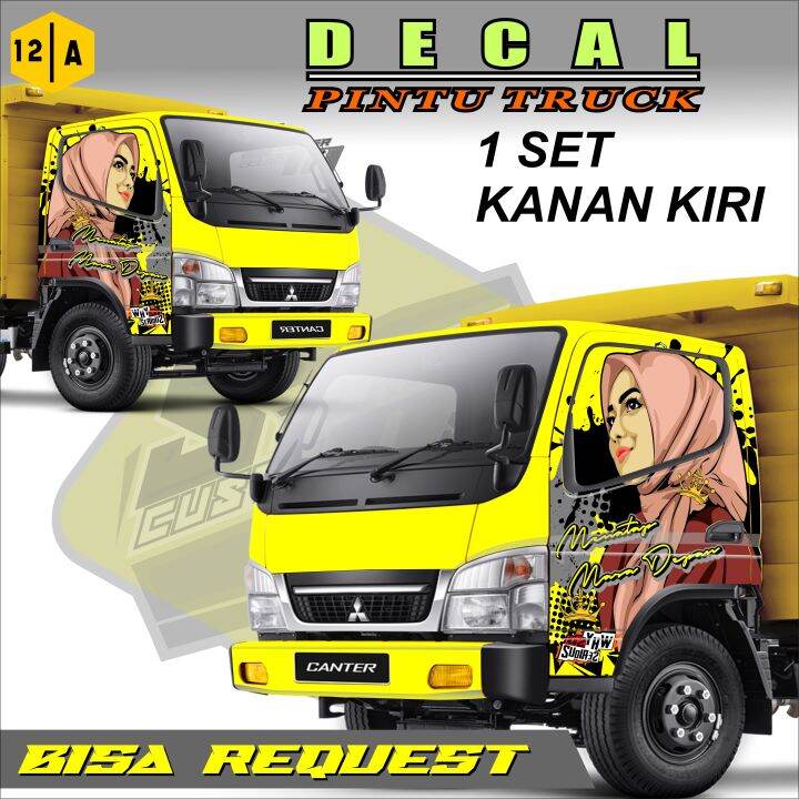 STICKER DECAL PINTU DEPAN CANTER,RAGASA,HINO,TRUCK Full atas sampai ...
