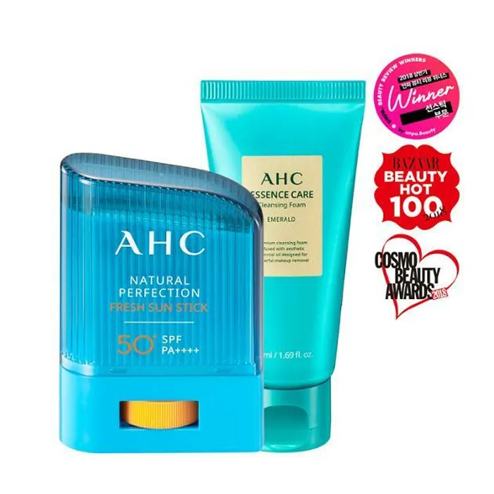 korean skin care AHC Perfection Fresh Sun Stick Special Set face ...