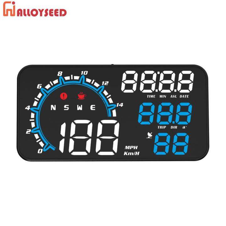 Auto Smart Speedometer Overspeed Alarm Car GPS MPH Detector LED Display ...