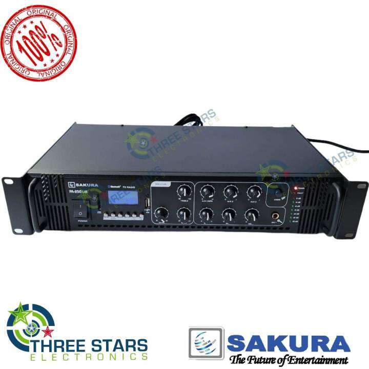 Sakura PA-250UB Public Address Amplifier 250 watts | Lazada PH
