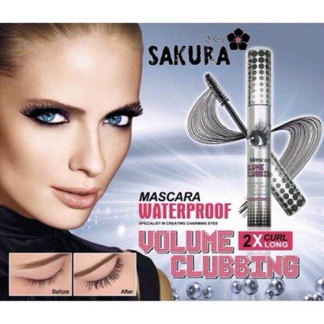 Sakura Mascara Volume Clubbing 10g. มาสคาร่า ตาโต สีดำ | Lazada.co.th