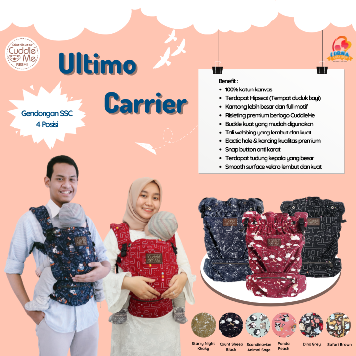 Cuddleme Ultimo Carrier Gendongan Bayi Hipseat 4 Posisi - Gendongan SSC ...