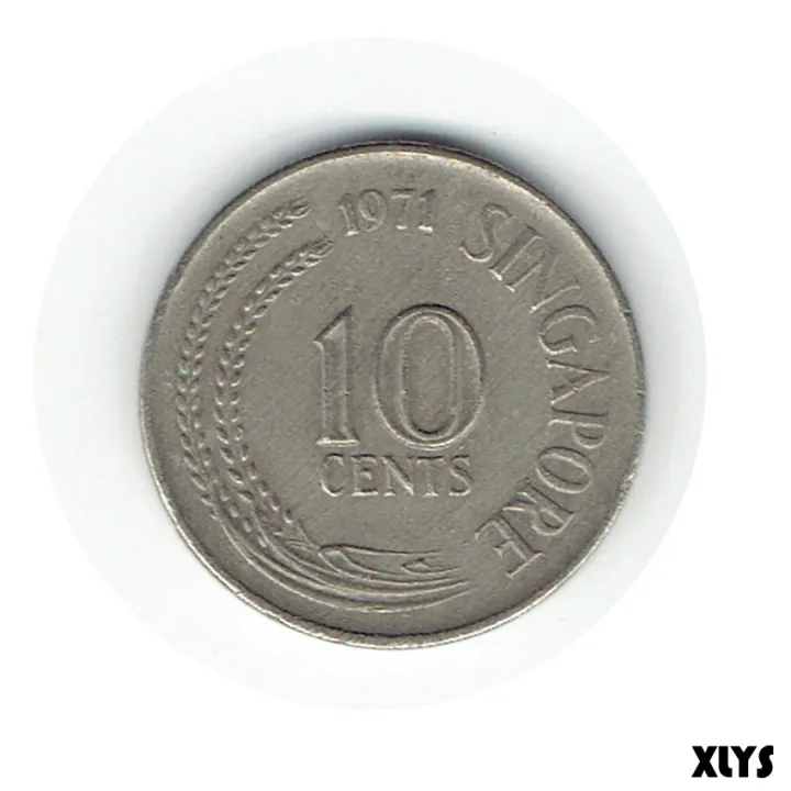 Original Old Singapore SGD 10 Cents Dollar Coins Year 1971 | Lazada