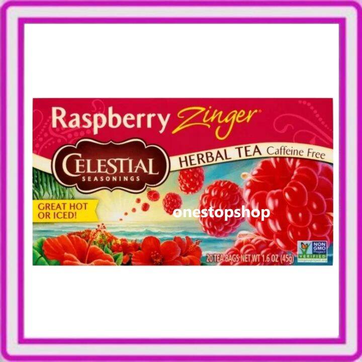 Celestial Seasonings Raspberry Zinger Herbal Tea 20 bags | Lazada PH