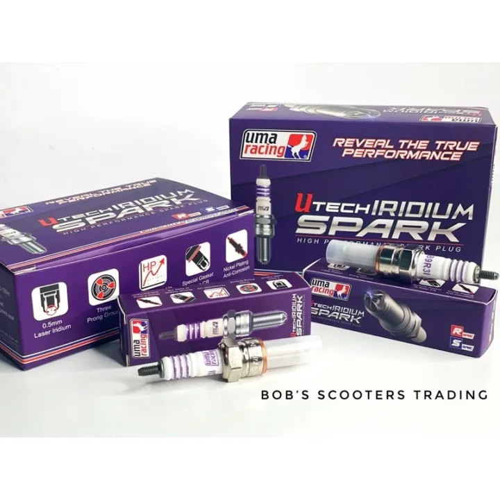 BWqH6r61 UMA Racing Spark Plug 8 9 LONG THREAD (SNIPER RAIDER NMAX ...