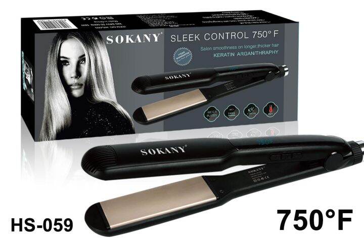 Sokany hair straightener Professional Edition Electric Fast heat Hair Iron | Lazada PH