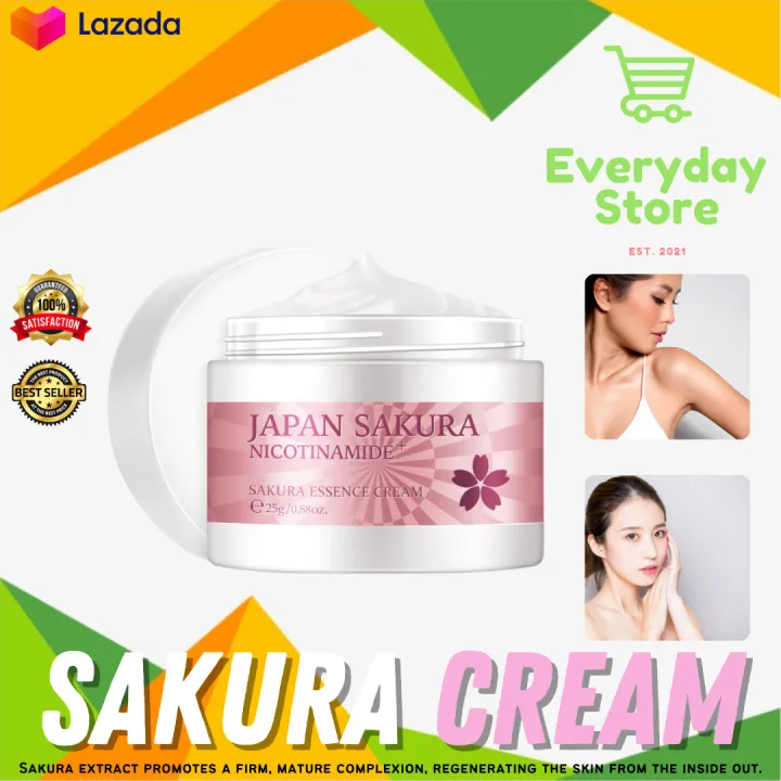 JAPAN Sakura Cream Hyaluronic Acid Anti-Aging Winkles Moisturizer Japan ...