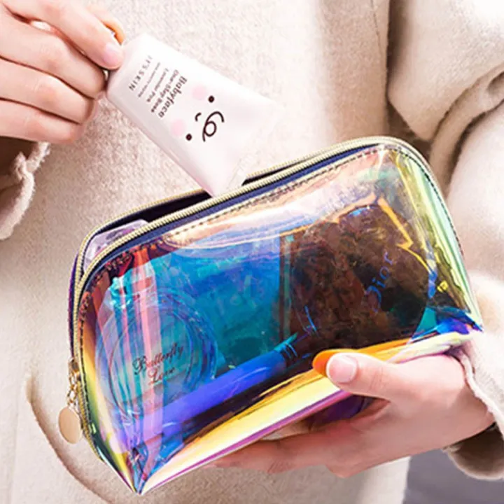 DHDFH ซิปความงามแป้งออแกไนเซอร์กระเป๋าเดินทางกันน้ำถุงเก็บกระเป๋า ...