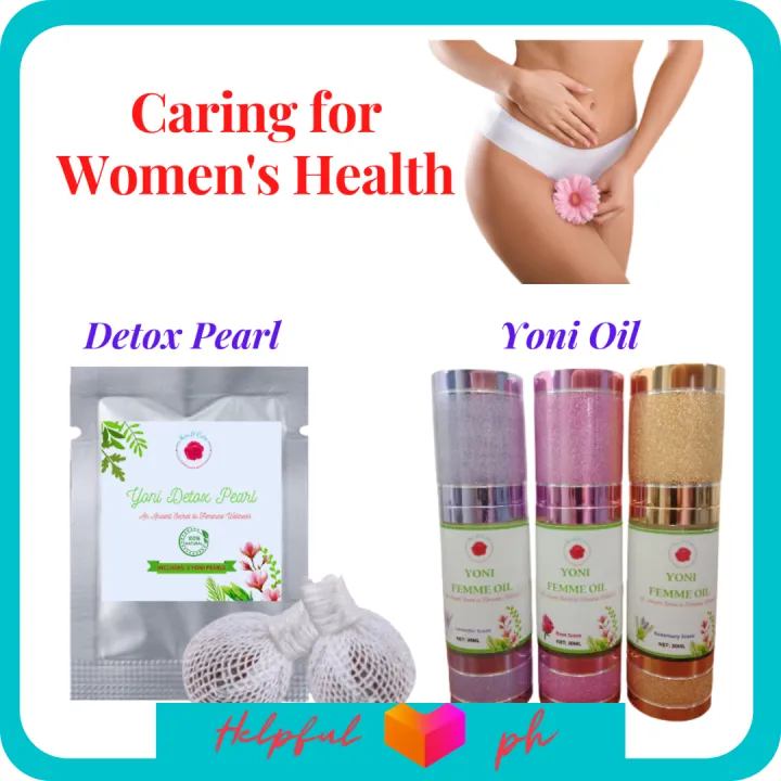 BEST BUNDLE Natural Yoni Detox Pearl + Yoni Oil Vaginal discharge treatment Womb Wellness Tea ...
