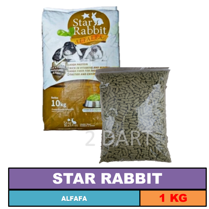 Pakan Kelinci STAR RABBIT RASA ALFAFA kemasan Repack | Lazada Indonesia