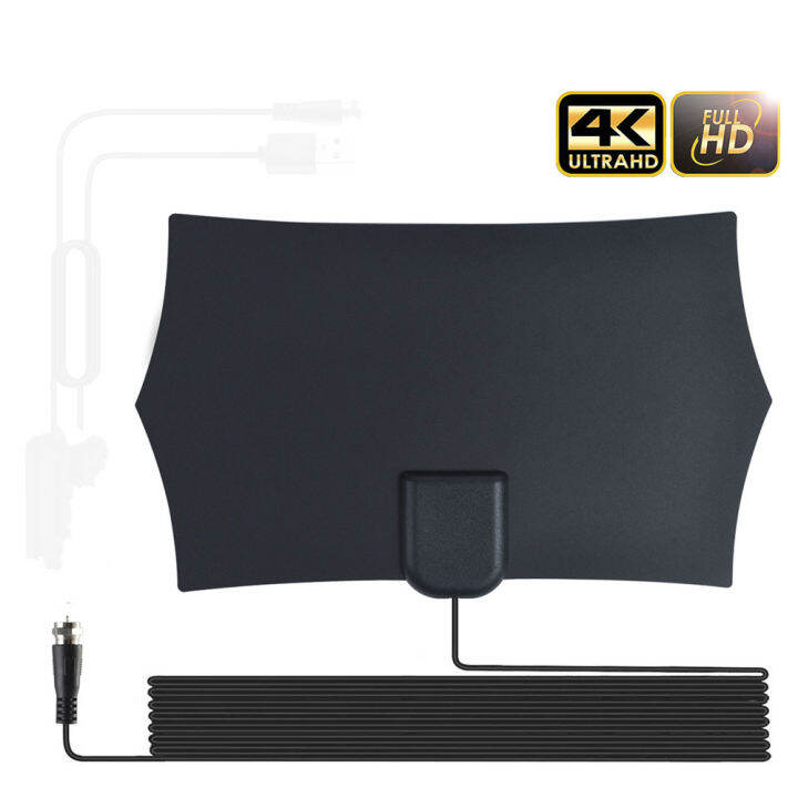 4K TV Antenna High Gain Digital DTV Decoder EU Plug 2000 Mile Amplified ...