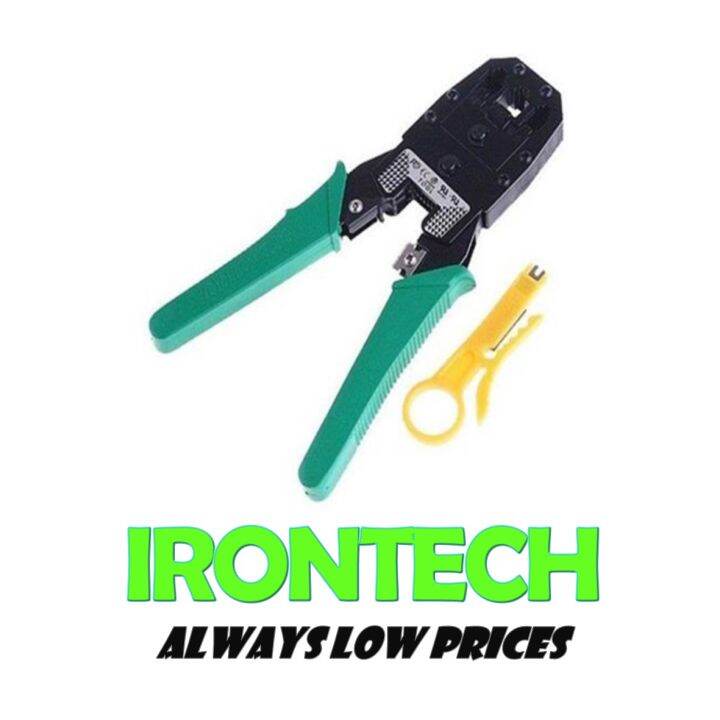 Network Lan Cable Wire Crimper Plier Stripper Crimping Tool RJ45 RJ11 ...