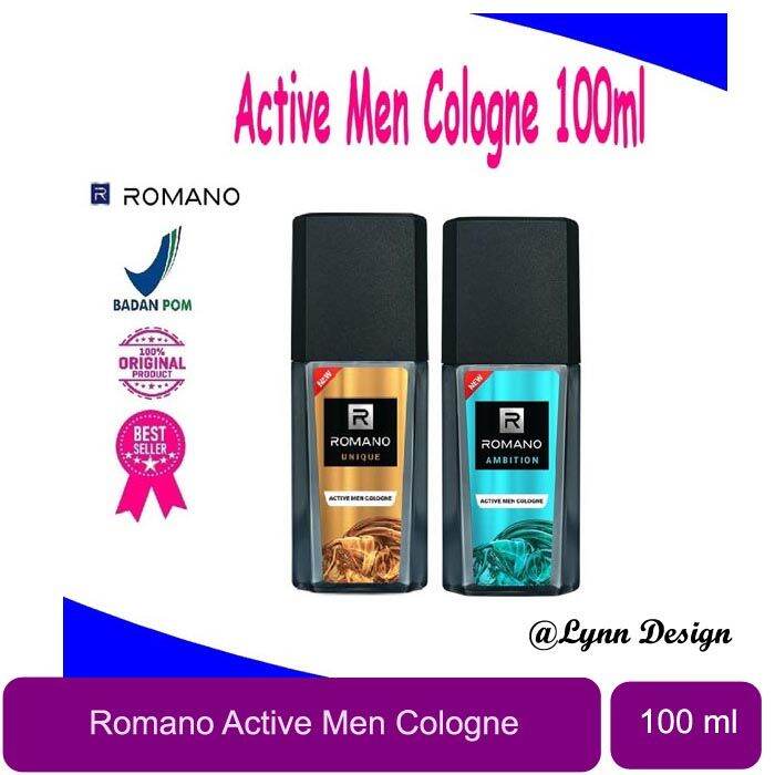 ROMANO Active Men Cologne Unique | Ambition 100 ml - Parfum Badan Pria ...