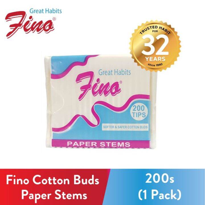 Fino Cotton Buds Paper Stem 200 tips | Lazada PH