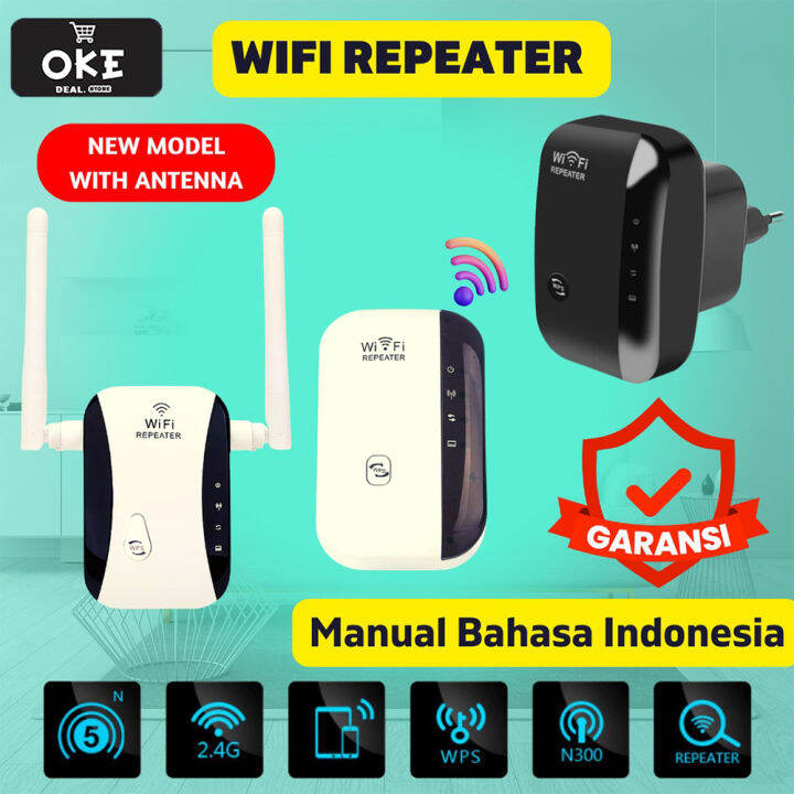 WiFi Repeater Extender 300 Mbps Penguat Sinyal Wifi Amplifier ...