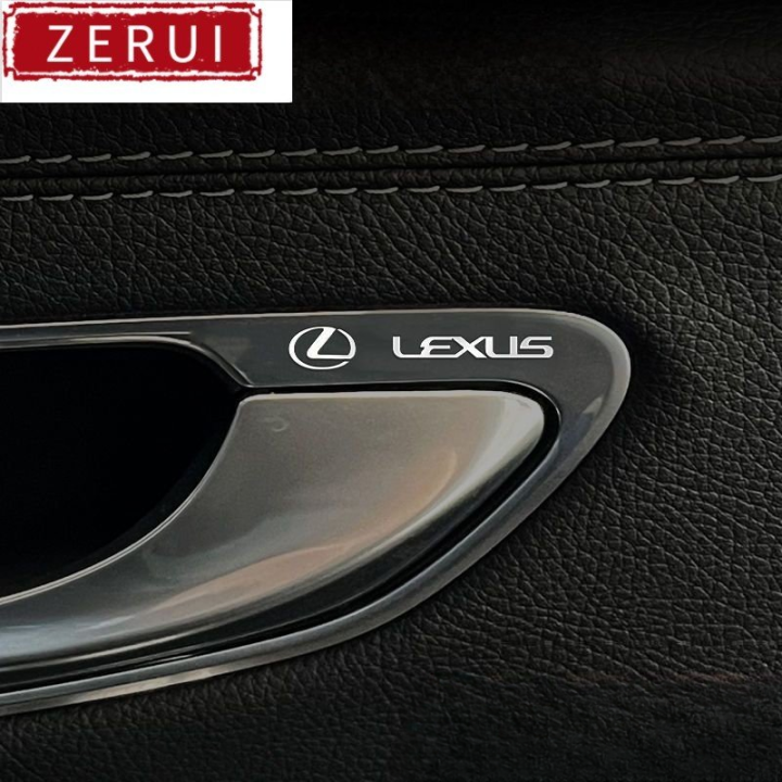 ZR For Lexus Logo 3D ป้ายโลหะเงินสติกเกอร์ตกแต่งชุบสำหรับ IS250 IS300 ...