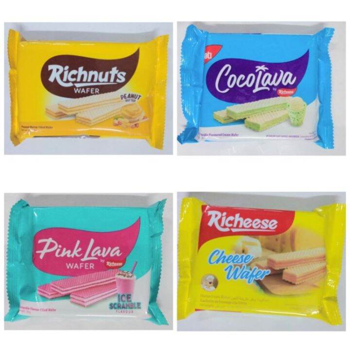 Coco Lava Pink Lava Richnuts Cheese Wafer by Richeese 50g | Lazada PH