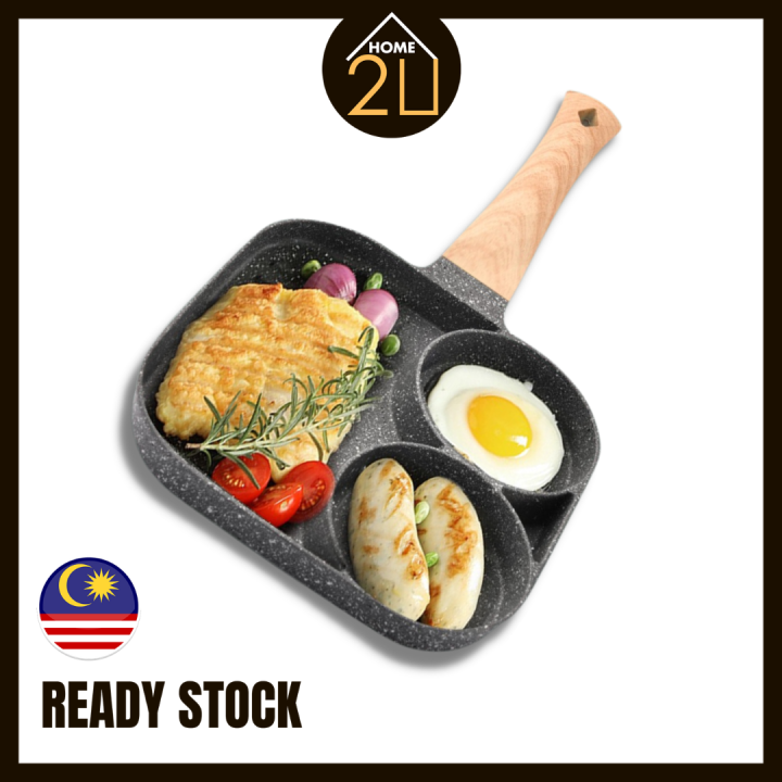 Home2U🏡 Non-Stick Fried Egg Pan Multi-Purpose Frying Pan Burger Pan ...