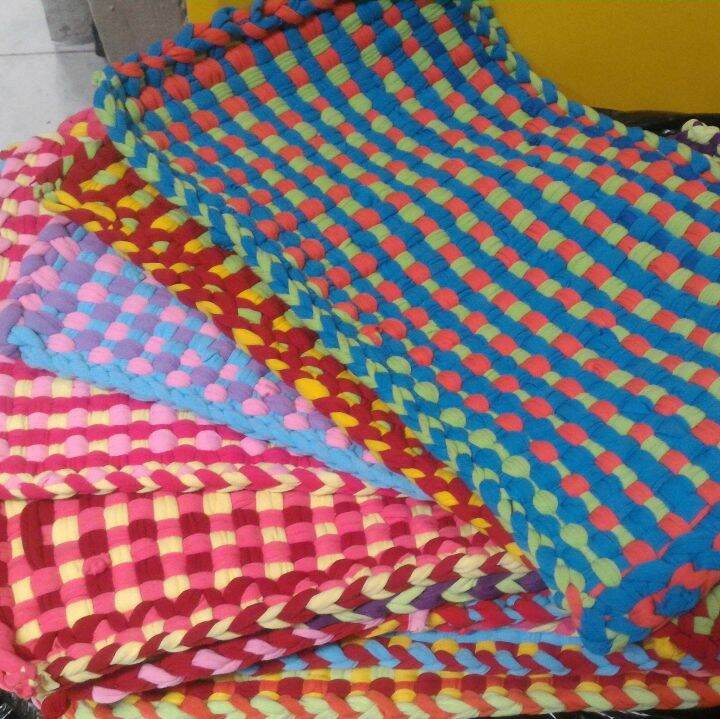 Basahan pang sahig pang cr floor mat rag carpet rag assorted Hand woven ...