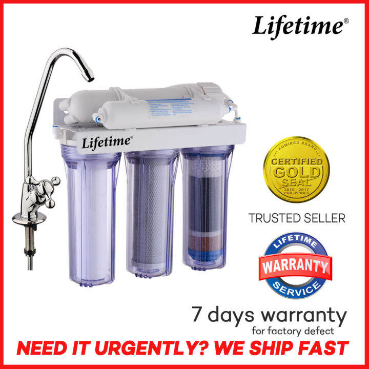 LIFETIME Alkaline Water Purifier LWP-7LAK DLX 7 Level Deluxe Alkaline Complete Filtration System ...