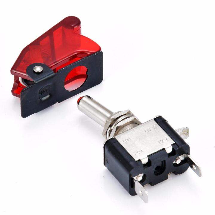 New 12V 20A Racing Car Vehicle ON/OFF Light Rocker Toggle Switch & Red ...