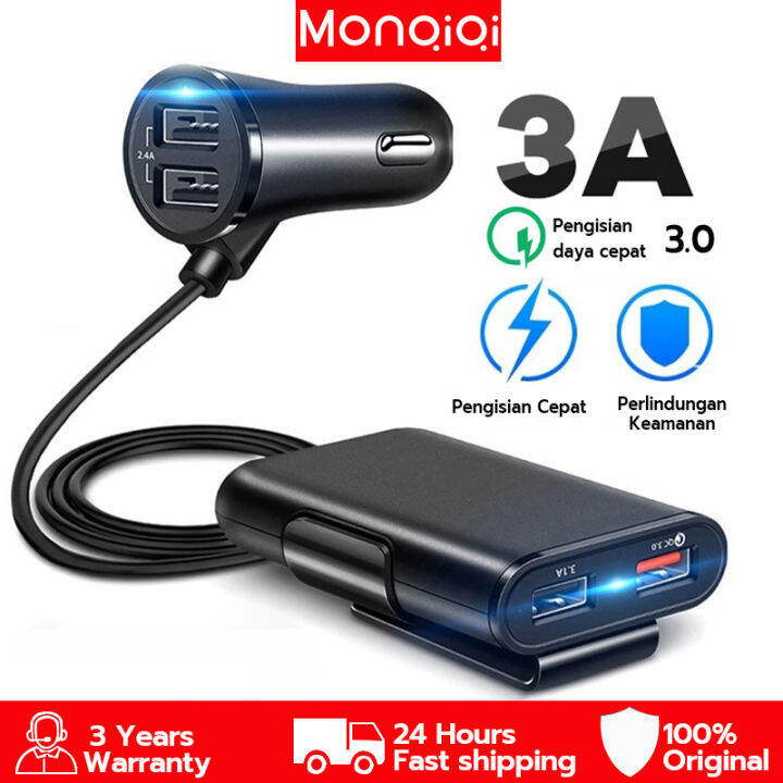 Monqiqi Car Charger / Charger Mobil Fast Charging 3.1A 3.0A 2.4A ...