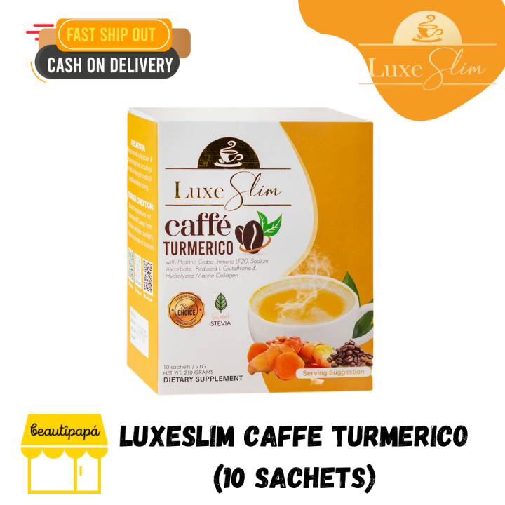 Luxe Slim Coffee by Anna Magkawas Caffe Turmerico 10 sachets - anti ...